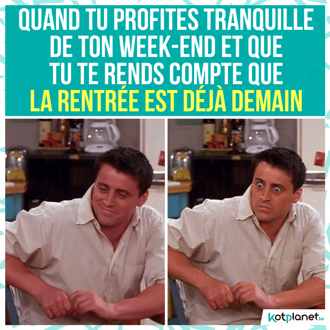 5 memes qui vont te rappeler que la rentrée approche