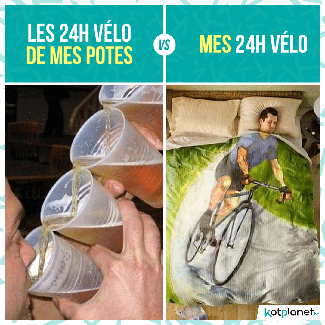 5 memes qui résument bien tes 24h vélo